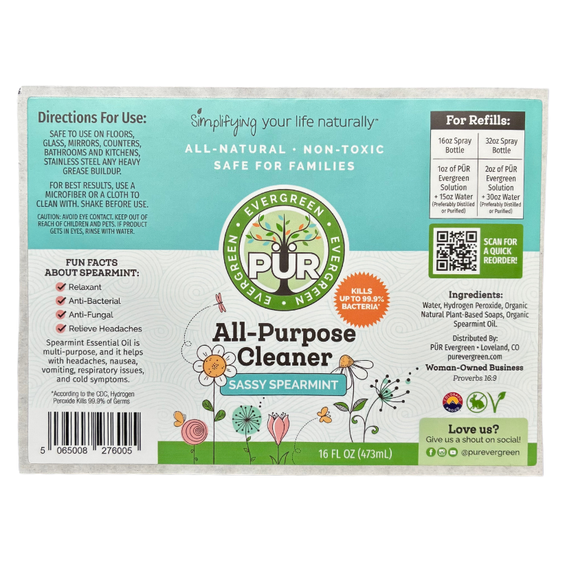 PÜR Evergreen® All Purpose Cleaner LABEL